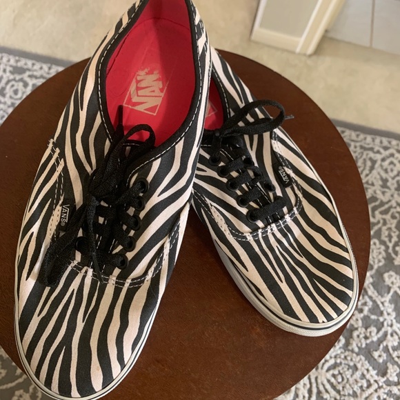 Vans | Shoes | Zebra Vans Women 9 Men 75 | Poshmark